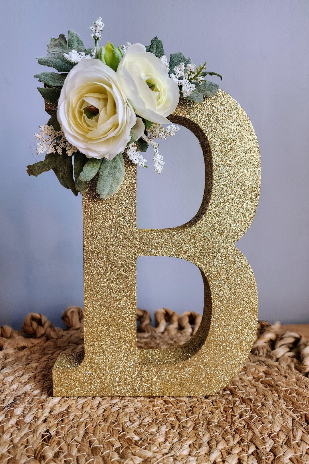 Baby Shower Letter Wedding Gold Letter Nursery Wall Art Decor Girl Baby ...