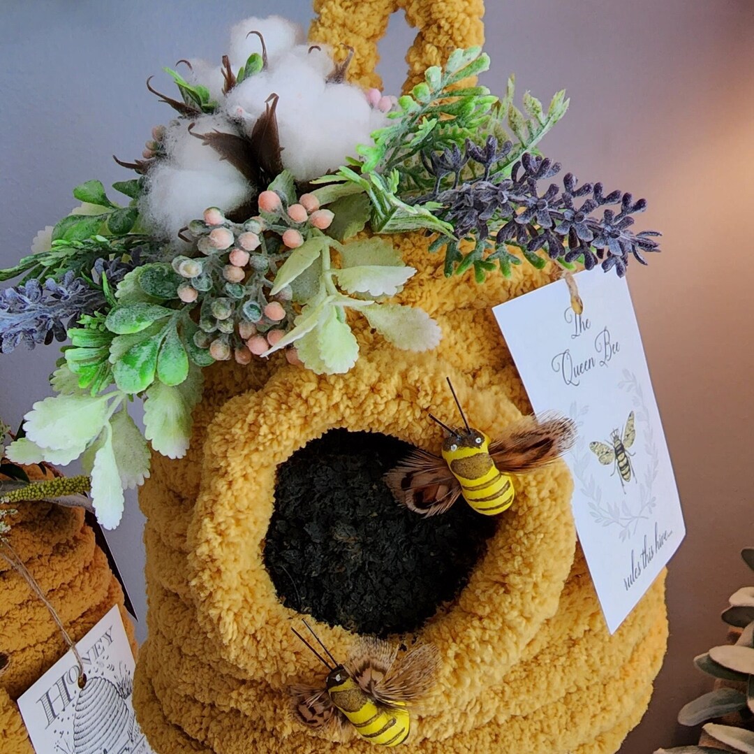 Beehive Decoration Bee Skep Baby Shower Bridal Bee Decoration Bumblebee ...