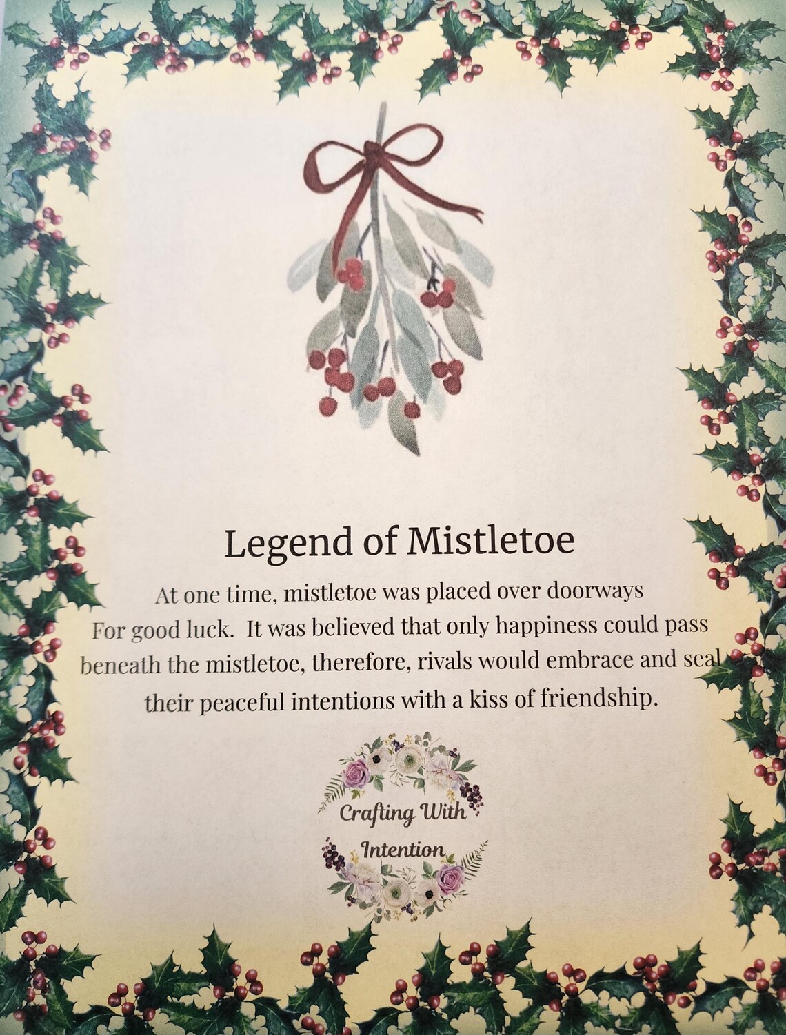 Mistletoe Farmhouse Christmas Decor Hanging Mistletoe Kissing Ball ...