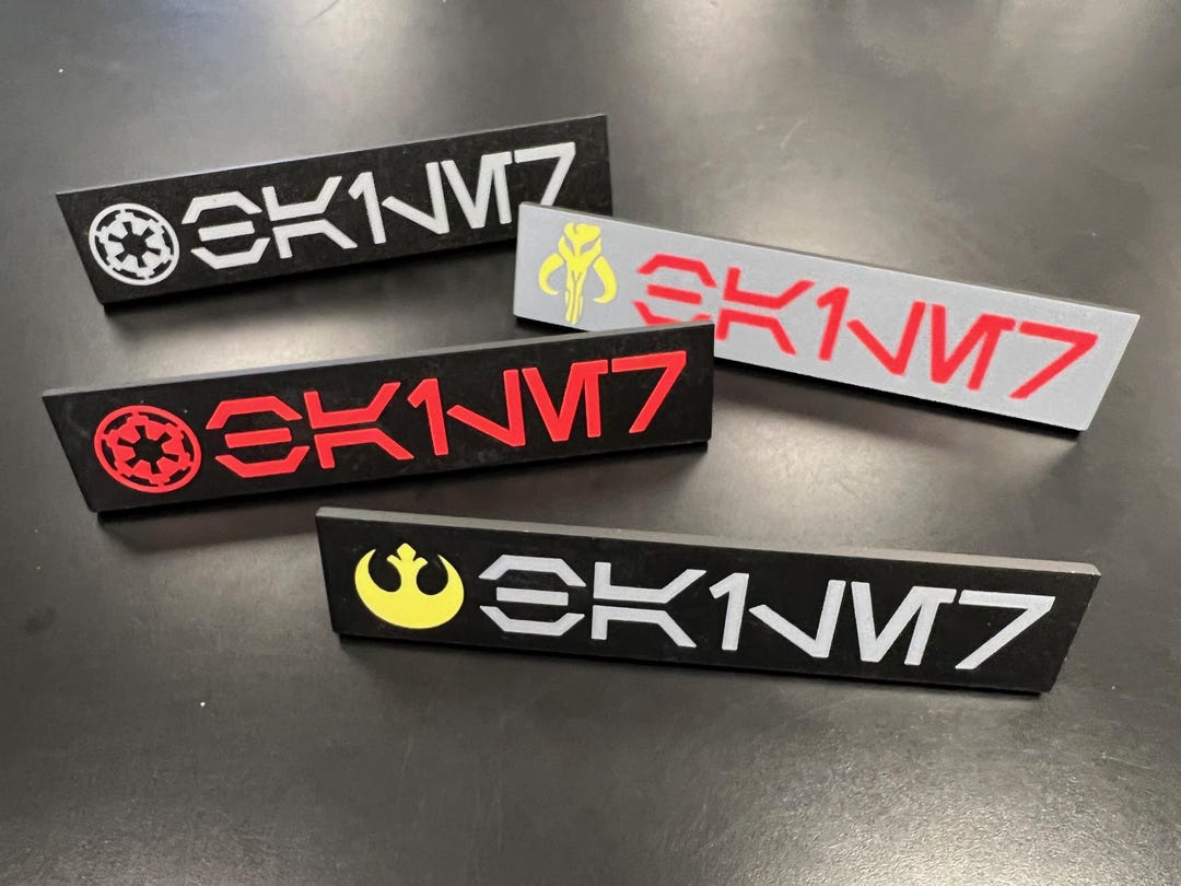 Personalized Aurebesh (star Wars) Desk Name Plate - Etsy