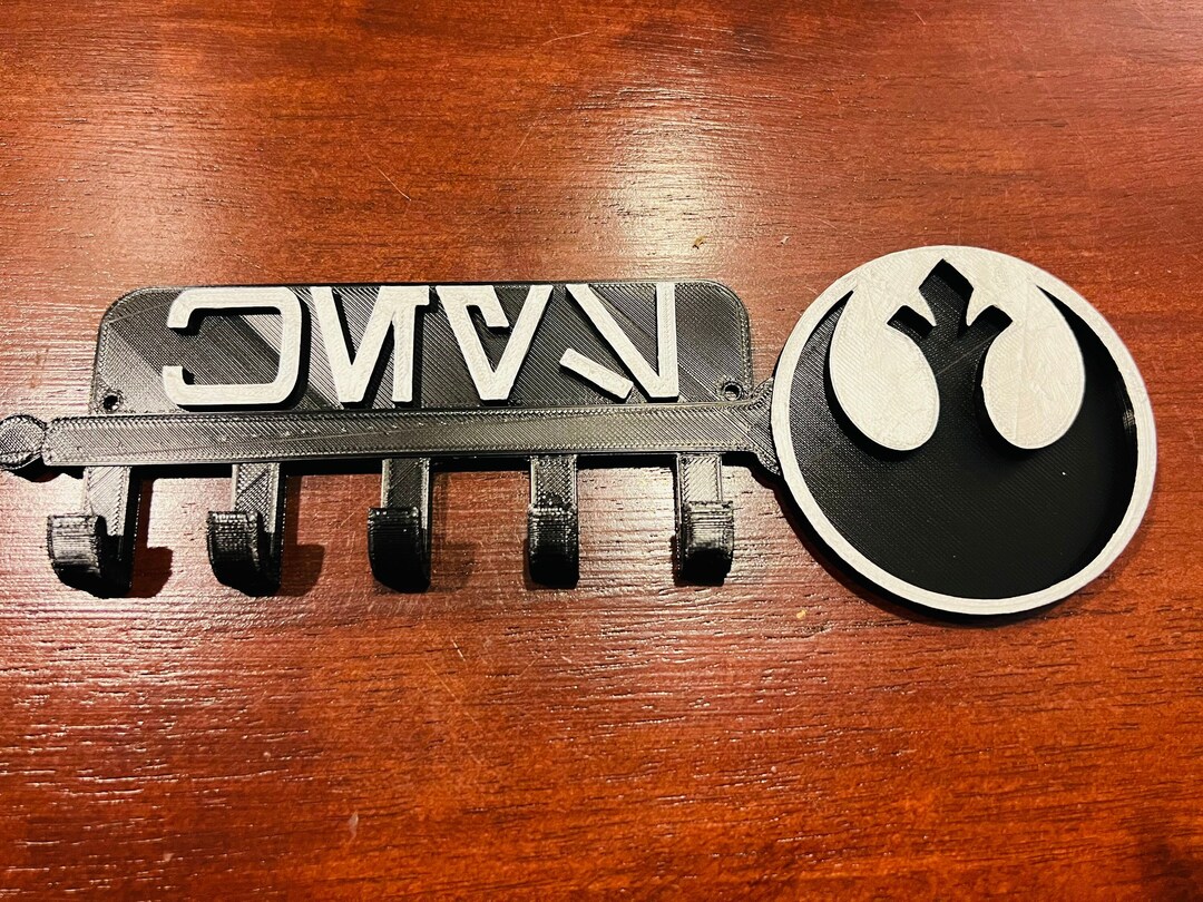 Personalized Aurebesh star Wars Keychain Holder Free Shipping - Etsy