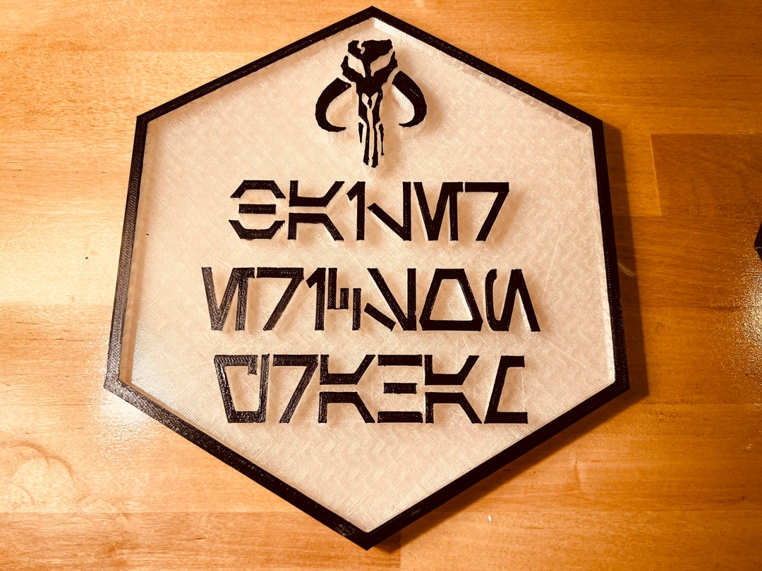 Personalized Aurebesh (star Wars) Hexagon Wall Sign - Free Shipping - Etsy