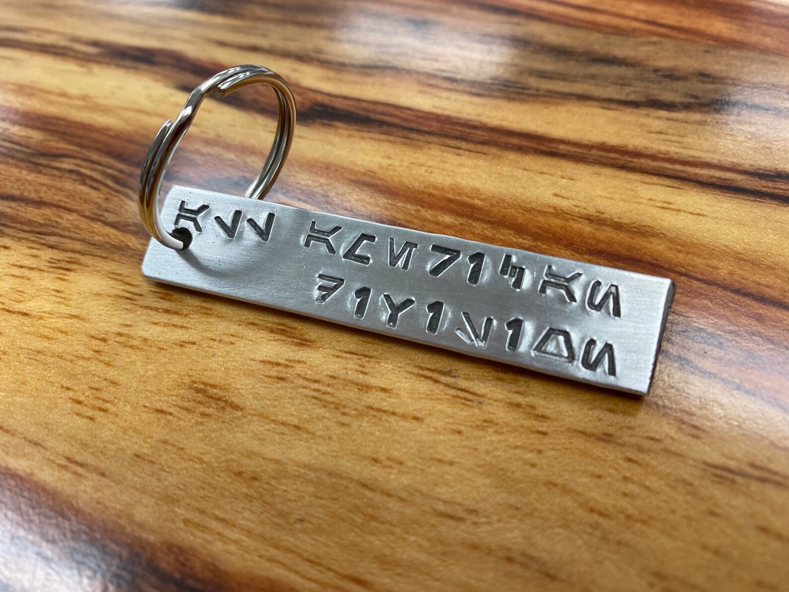 Personalized Aurebesh Star Wars font Keychain Style 2 | Etsy