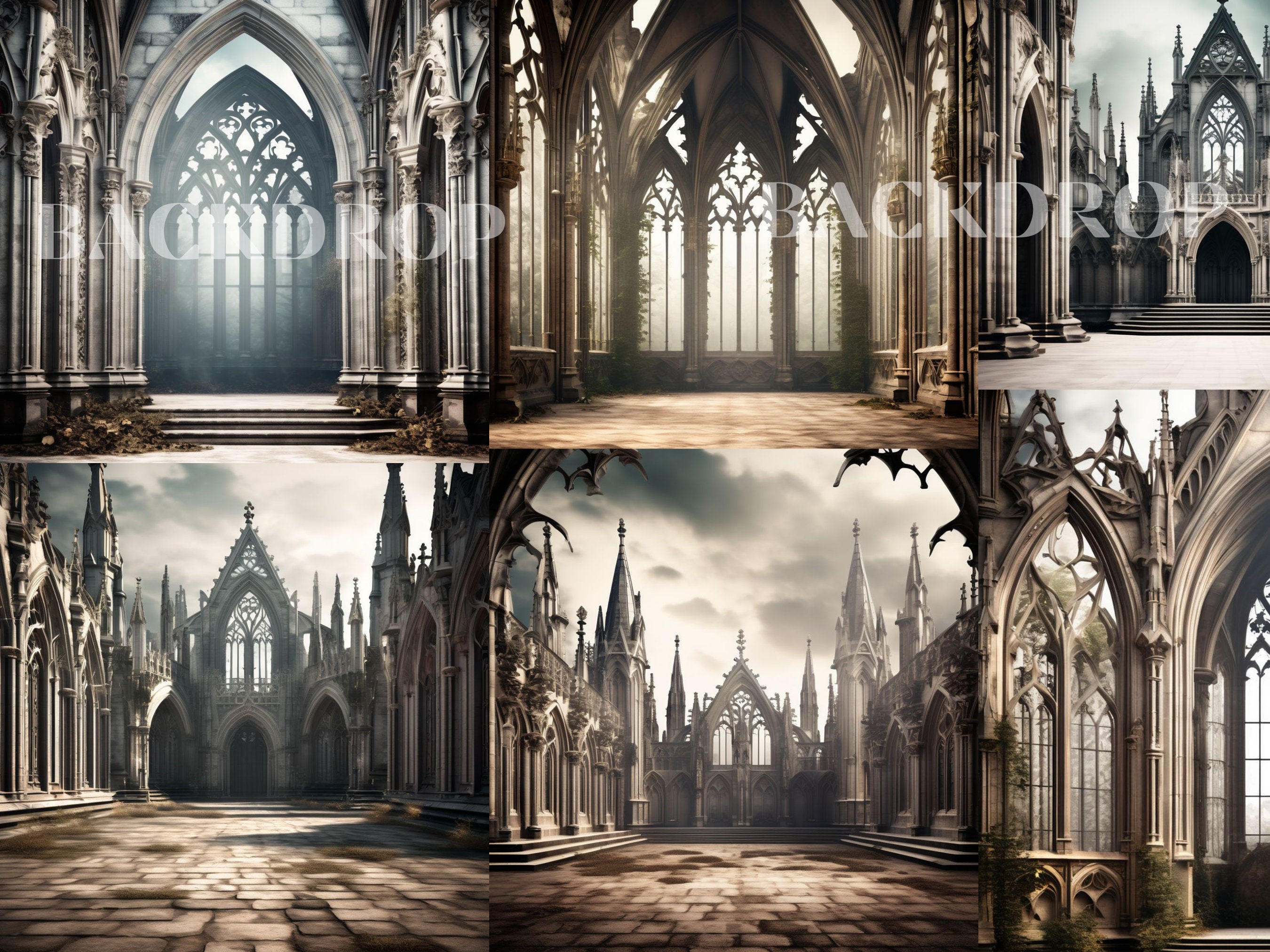 Gothic Photography Backdrop | Photography Overlay | Digital Backdrop ...