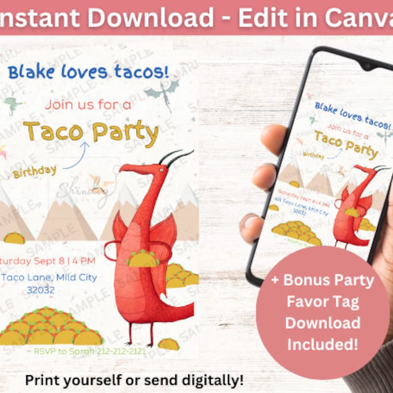 Dragons Love Tacos - Etsy