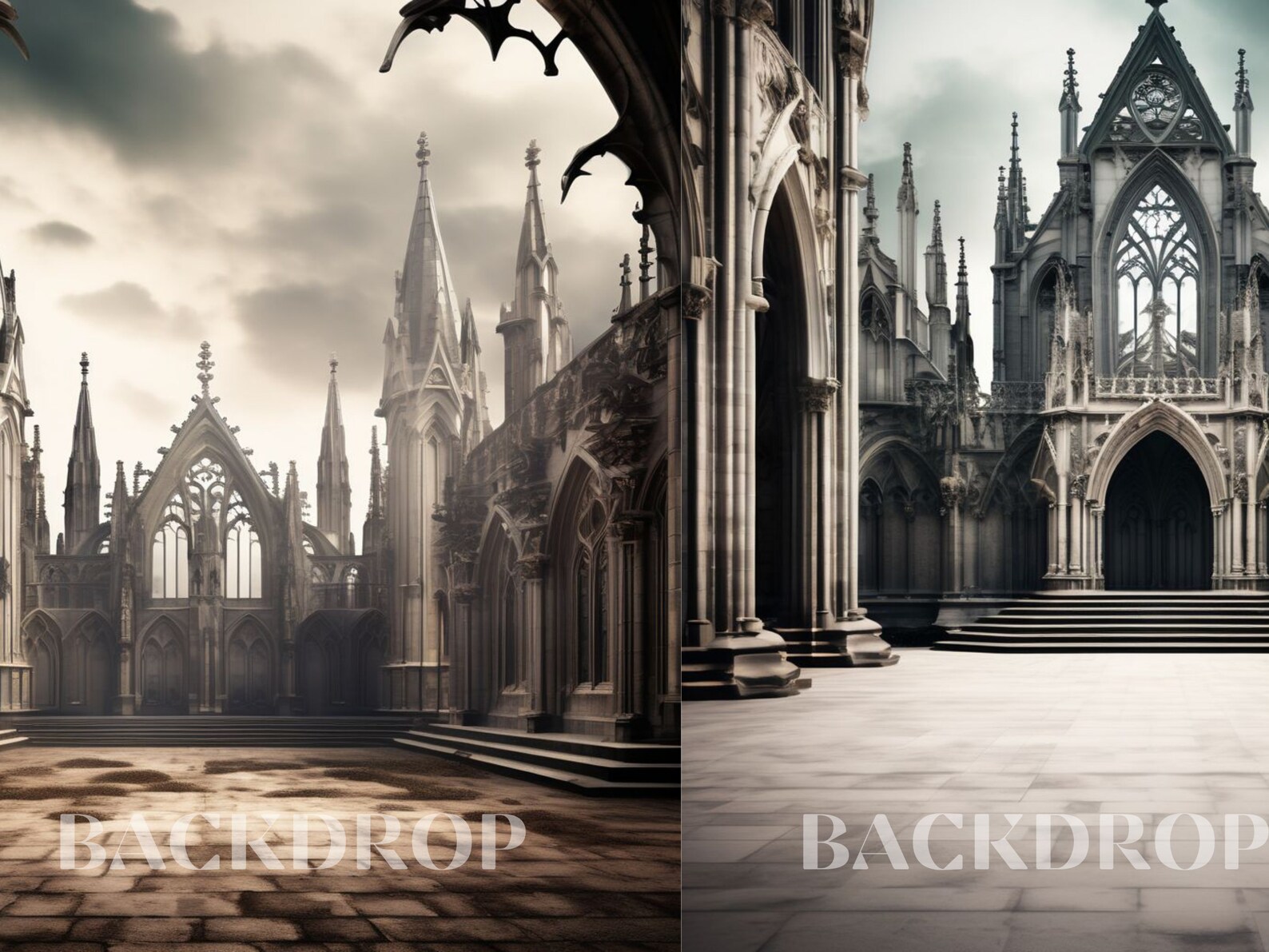 Gothic Photography Backdrop | Photography Overlay | Digital Backdrop ...