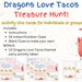 Dragons Love Tacos Treasure Hunt Game | Indoor Outdoor Scavenger Hunt ...
