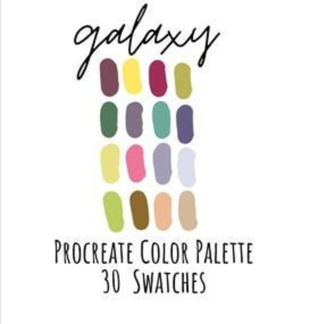 Galaxy - PROCREATE COLOR PALETTE | Color Swatches, iPad Lettering ...