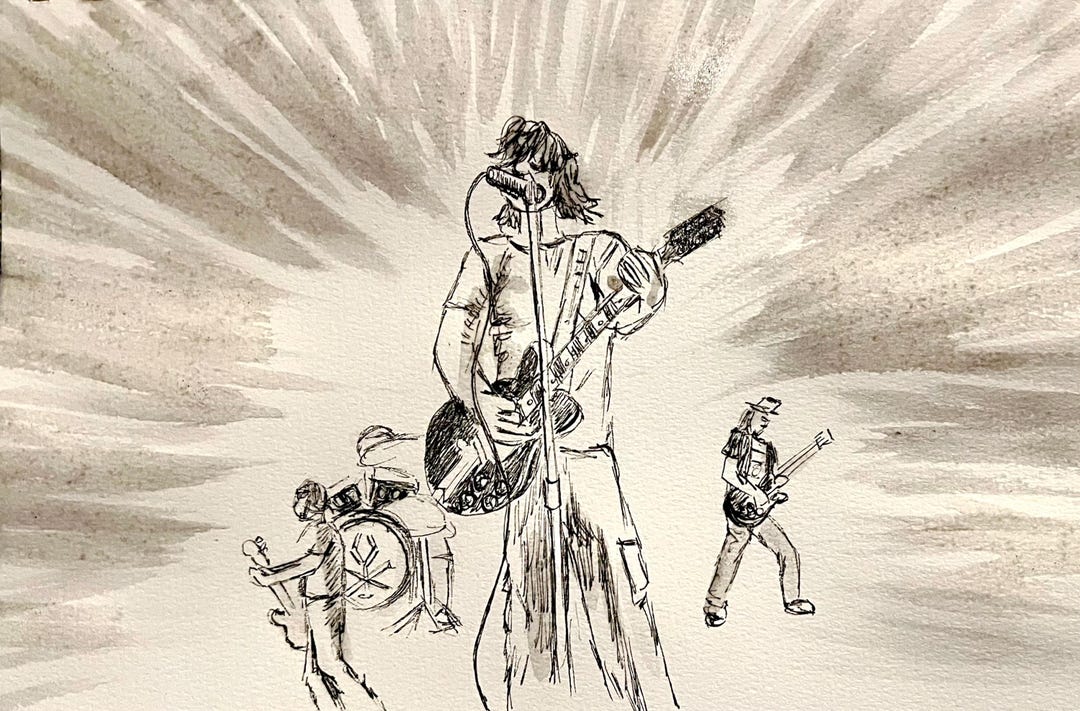 16. Grungy. Ink Drawing -- Made by Hand 2024 -- 8 1/2 X 11 1/2 - Etsy