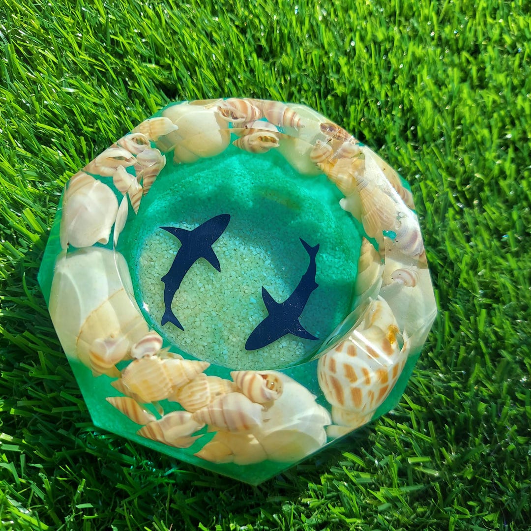 Shark Theme Ashtray or Trinket Tray. - Etsy