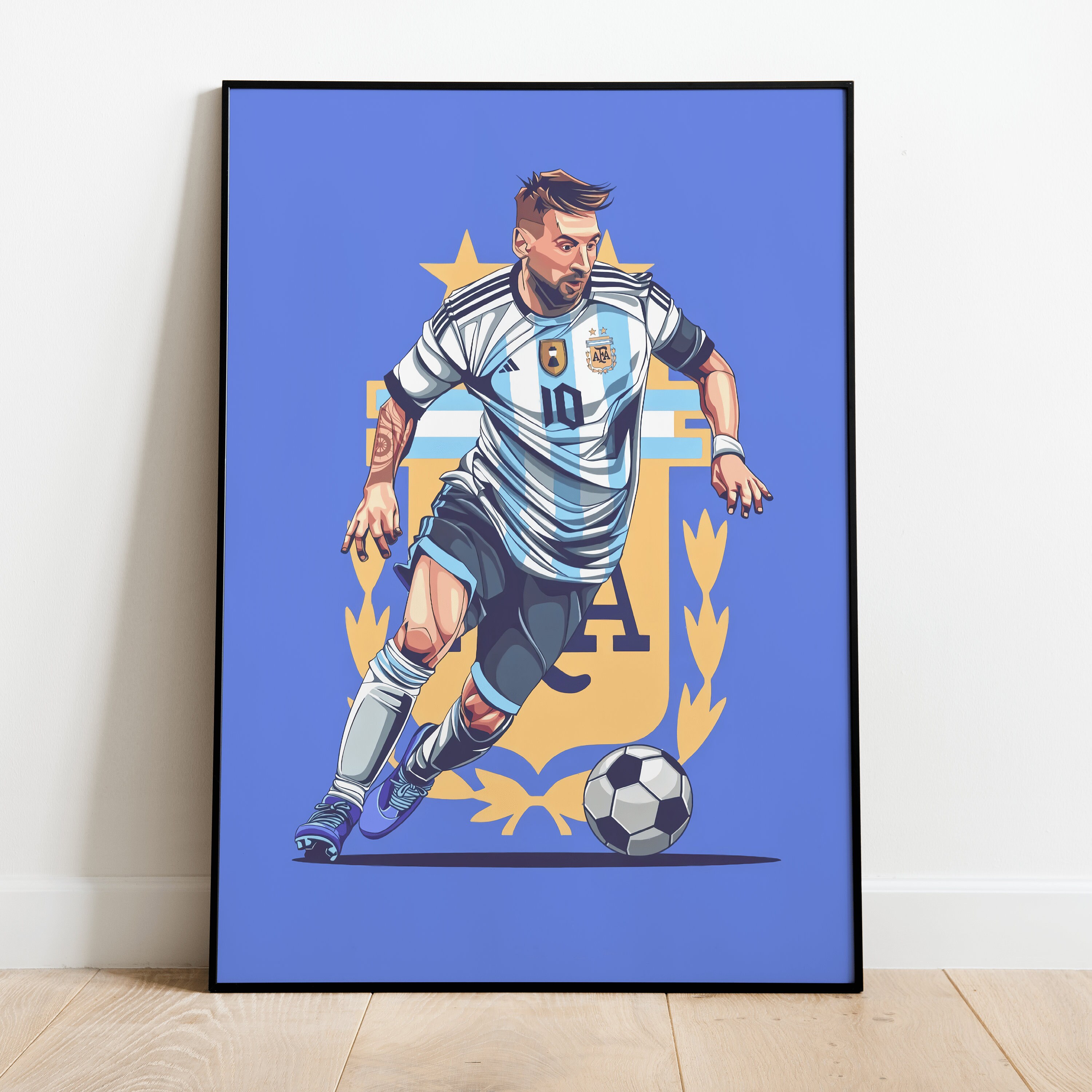 Lionel Messi Poster Digital Art Design Leo Messi Football Legends ...