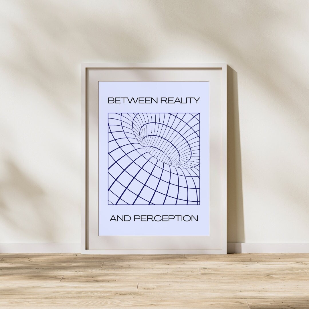 Space Trendy Poster, "between Reality and Perception", Astro Theory ...