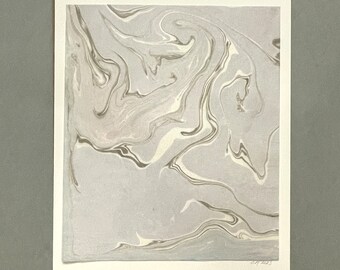 Japanese Marbled Paper - Suminagashi - Hand Made on Washi Paper ...
