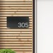 Wilson Mailbox Wall Mount Personalized Black Modern Custom Outdoor ...