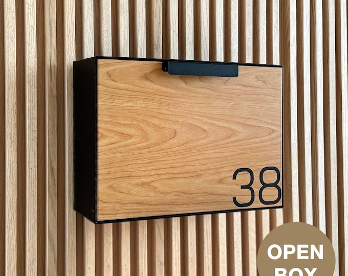 Custom Wall Mount Mailbox, Open Box, - Etsy