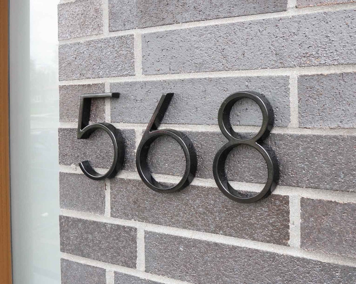 House Numbers Modern House Numbers Address Numbers Address - Etsy