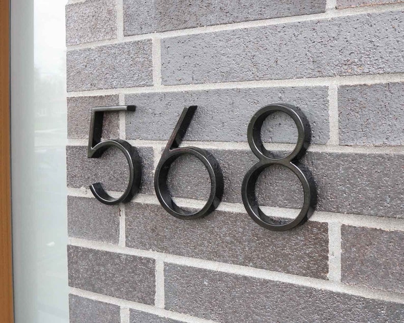 House Numbers Modern House Numbers Address Numbers Address - Etsy