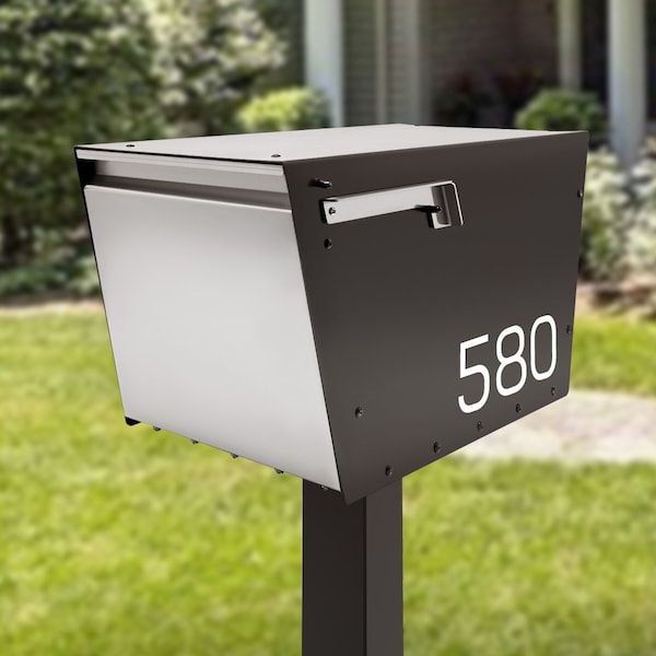 Modern Mailbox With Post - Etsy