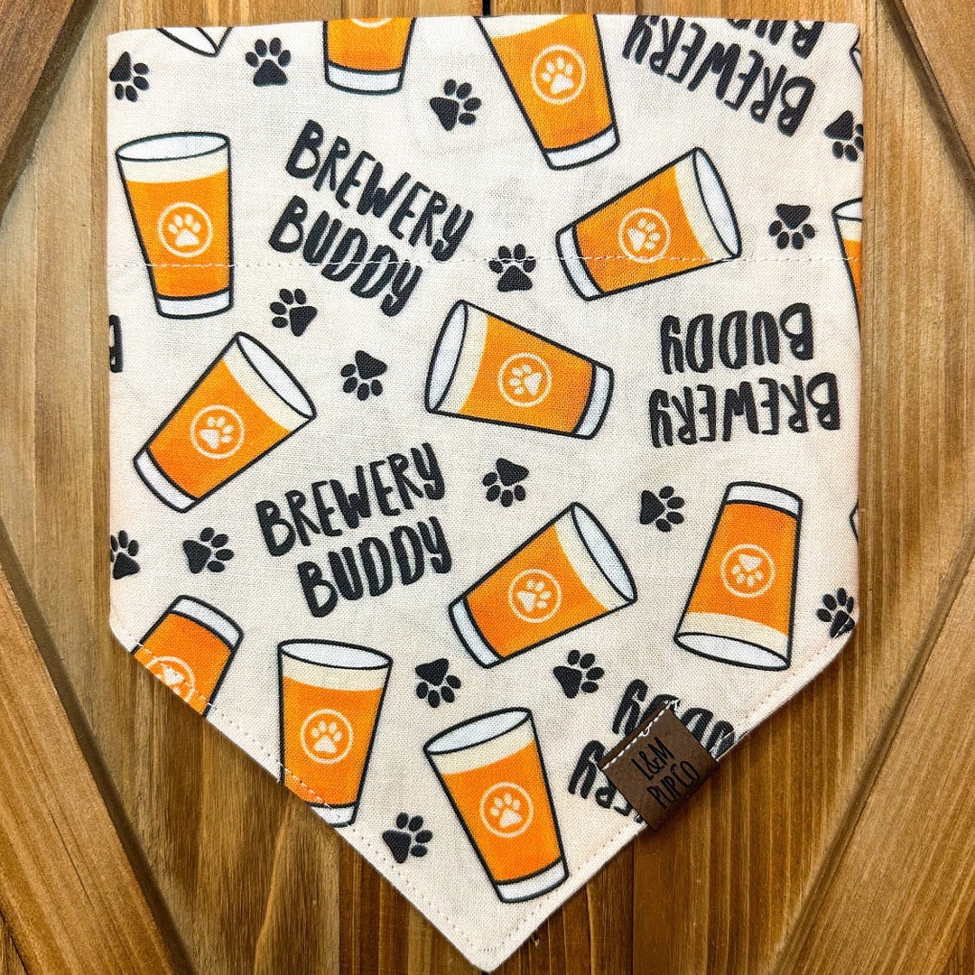 Brewery Buddy Beer Dog Bandana Dog Scarf Dog Lover Gift Conversation ...