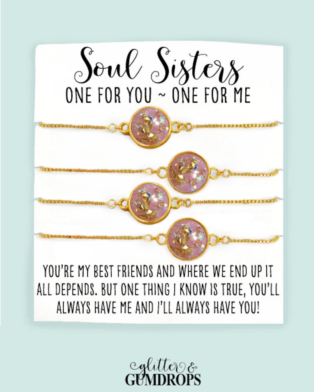 Four Matching Bracelets- Best Friend Bracelets for 4- Friendship ...