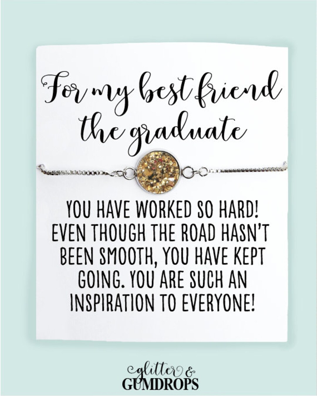 Best Friend Graduation Congratulations Gift- Masters Degree Graduation ...