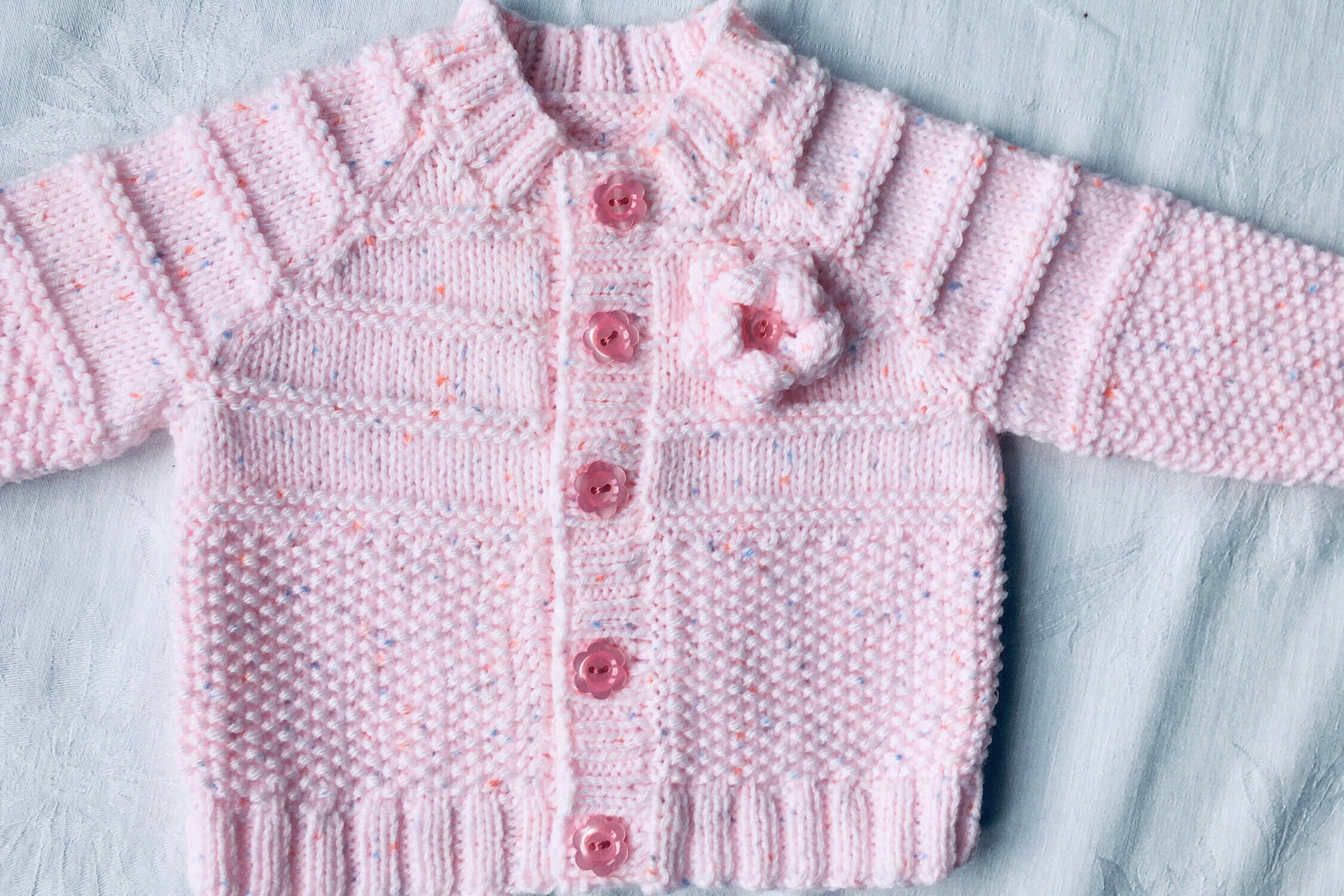 Hand knitted baby cardigan | Etsy