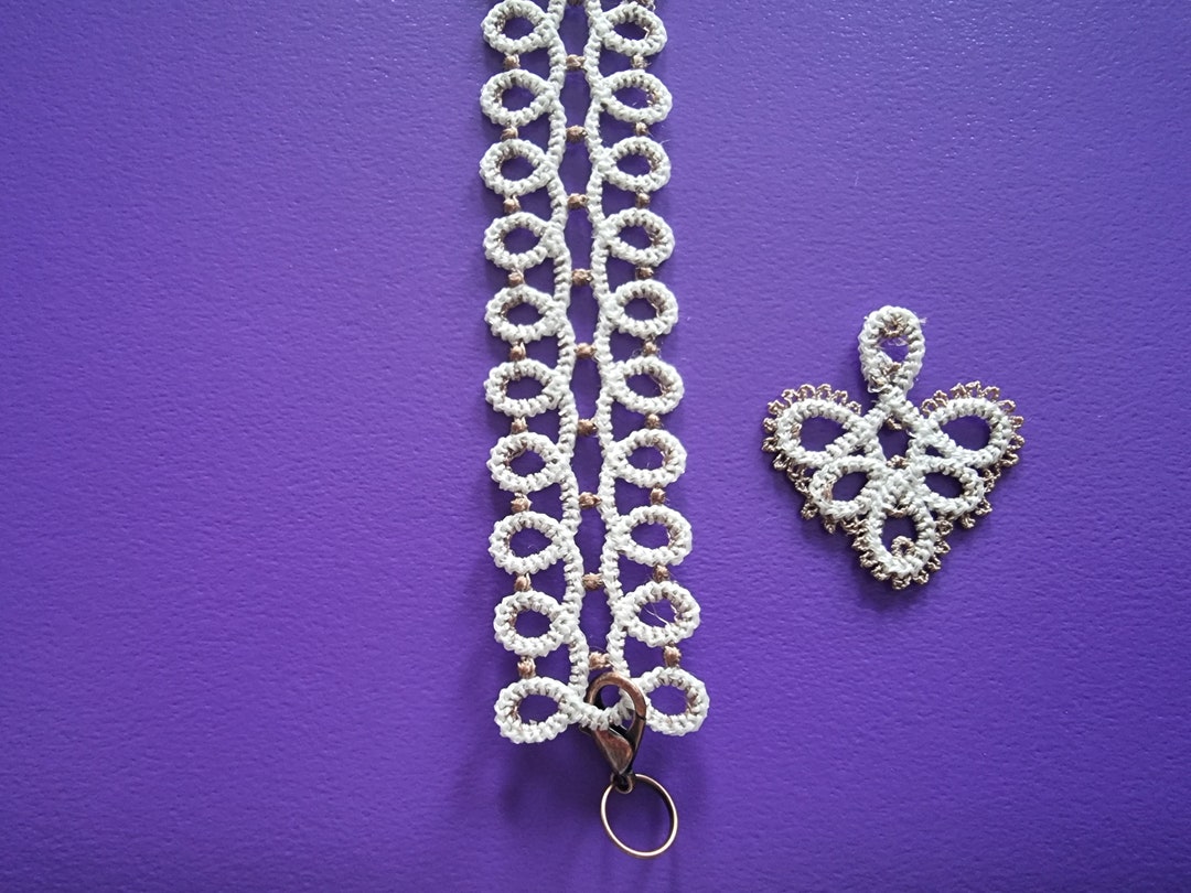 FSL Bracelet and Earrings Set. Tatting Machine Embroidery Design, Free ...