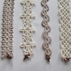 4 FSL Bracelets Bundle. Machine Embroidery. 4 Tatting Designs. Free ...