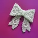 FSL Bow With Hearts 3D Machine Embroidery Design. Free Standing Lace ...