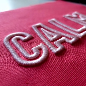 3D Puff Embroidery Font. Puff Foam Embroidery Font. Machine Embroidery ...