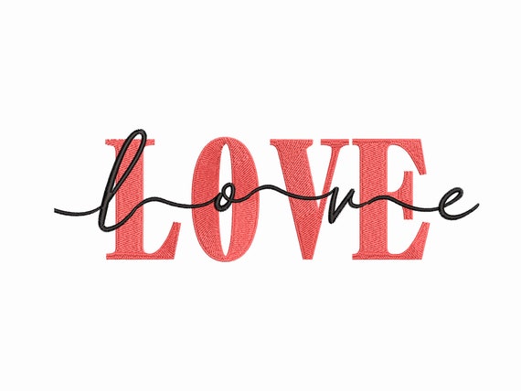 Love Heart Machine Embroidery Design 3 Sizes. Happy | Etsy