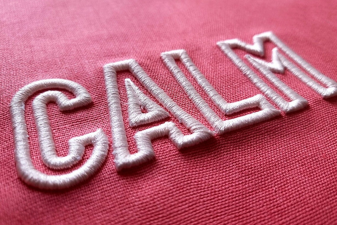 3D Puff Embroidery Font. Puff Foam Embroidery Font. Machine Embroidery ...