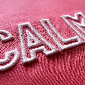 3D Puff Embroidery Font. Puff Foam Embroidery Font. Machine Embroidery ...