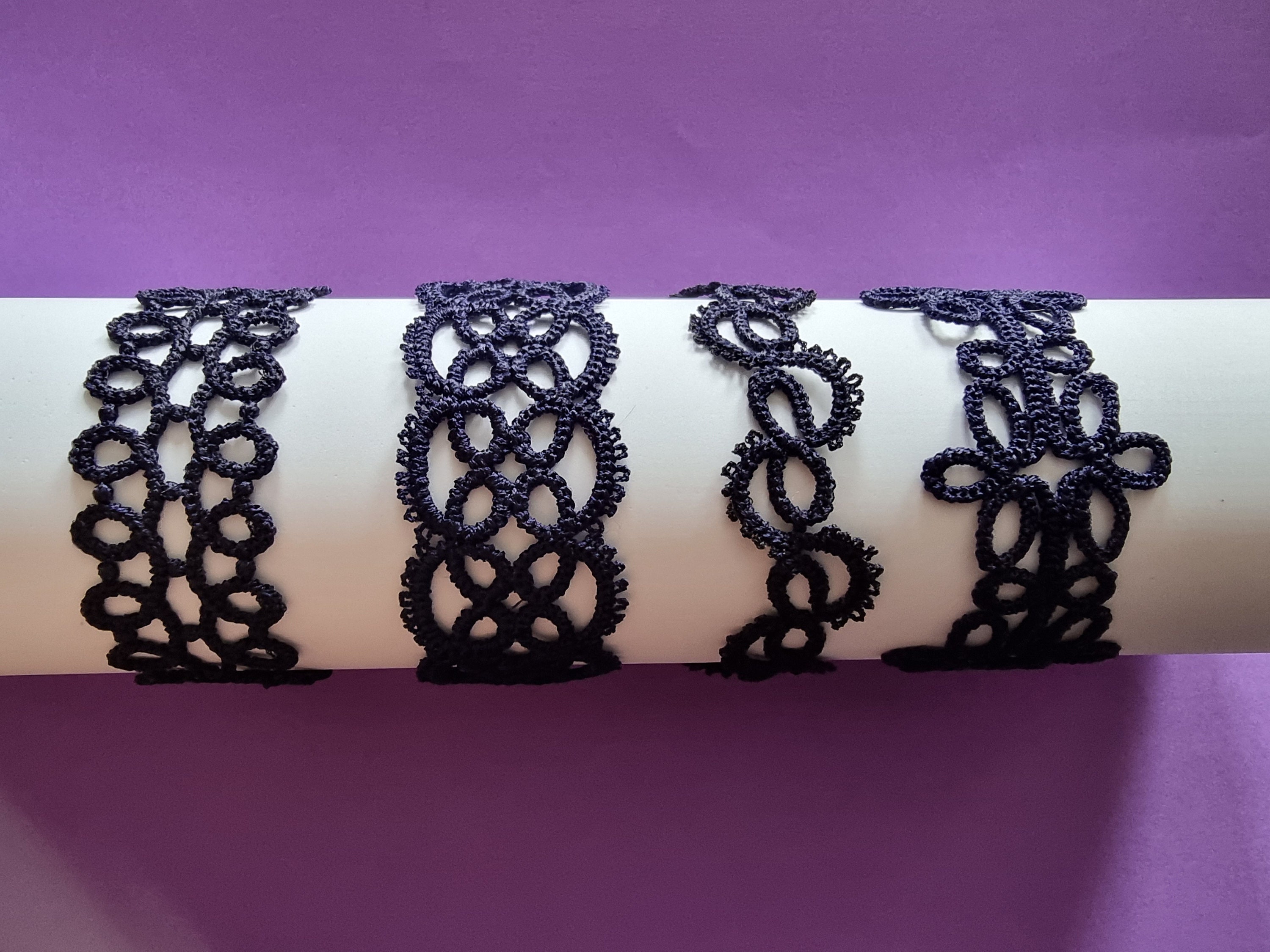 4 FSL Bracelets Bundle. Machine Embroidery. 4 Tatting Designs. - Etsy