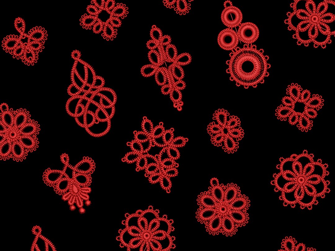 10 FSL Earrings. Machine Embroidery Design. Tatting. Free - Etsy