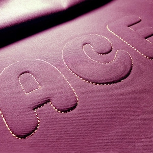 Embossed 3D Puff Embroidery Font. Machine Embroidery Design, 4 Sizes ...