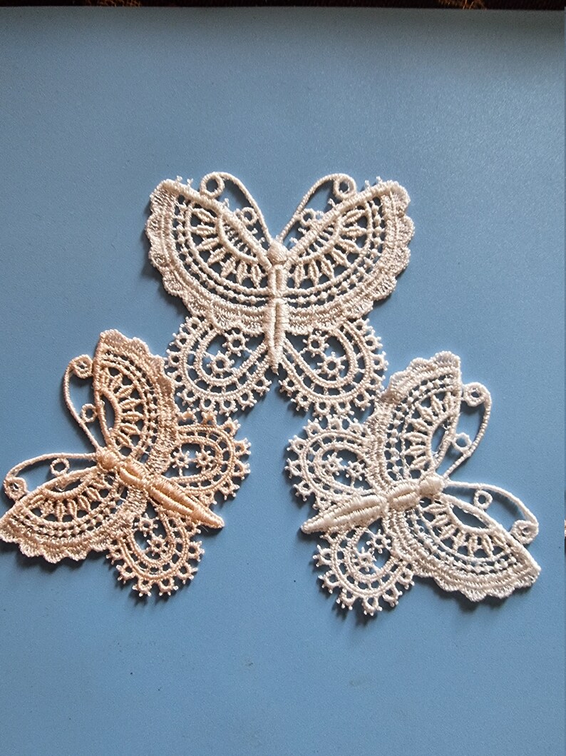 Butterfly Lace - Free Standing Lace (FSL) - 3D Three-dimensional ...