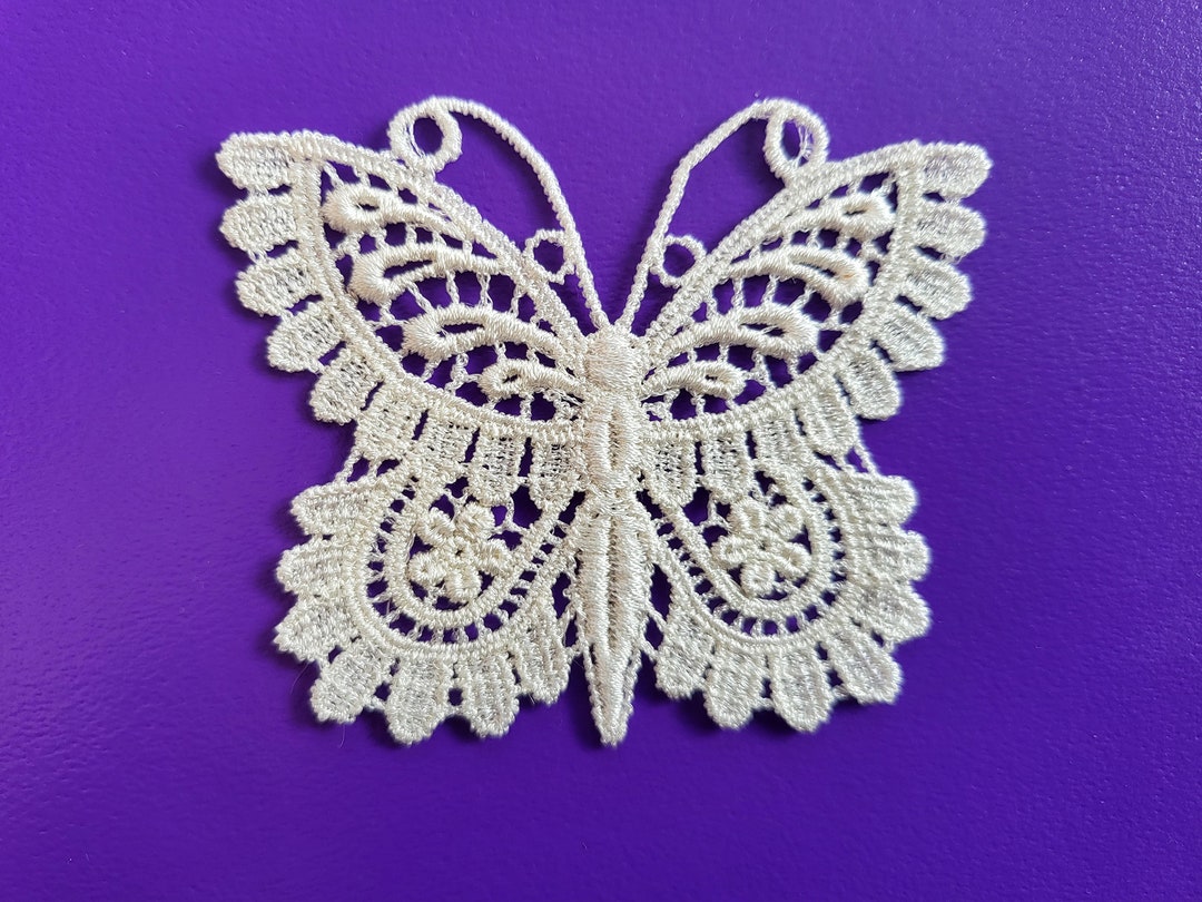 Butterfly Lace, Free Standing Lace (FSL),3D Three-dimensional, 2 Sizes ...