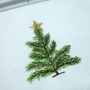 Super Small Christmas Tree Embroidery Design. Instant Download. Machine ...