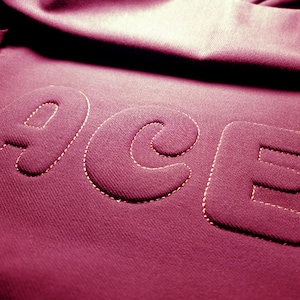 Embossed 3D Puff Embroidery Font. Machine Embroidery Design, 4 Sizes ...