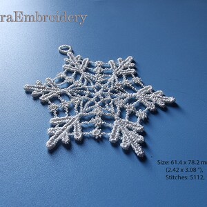 FSL Snowflake. Christmas Ornament, Machine Embroidery Designs, Free ...