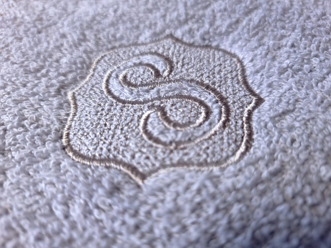 Embossed Monogram. Embroidery Font. Machine Embroidery Design. 6 Sizes ...