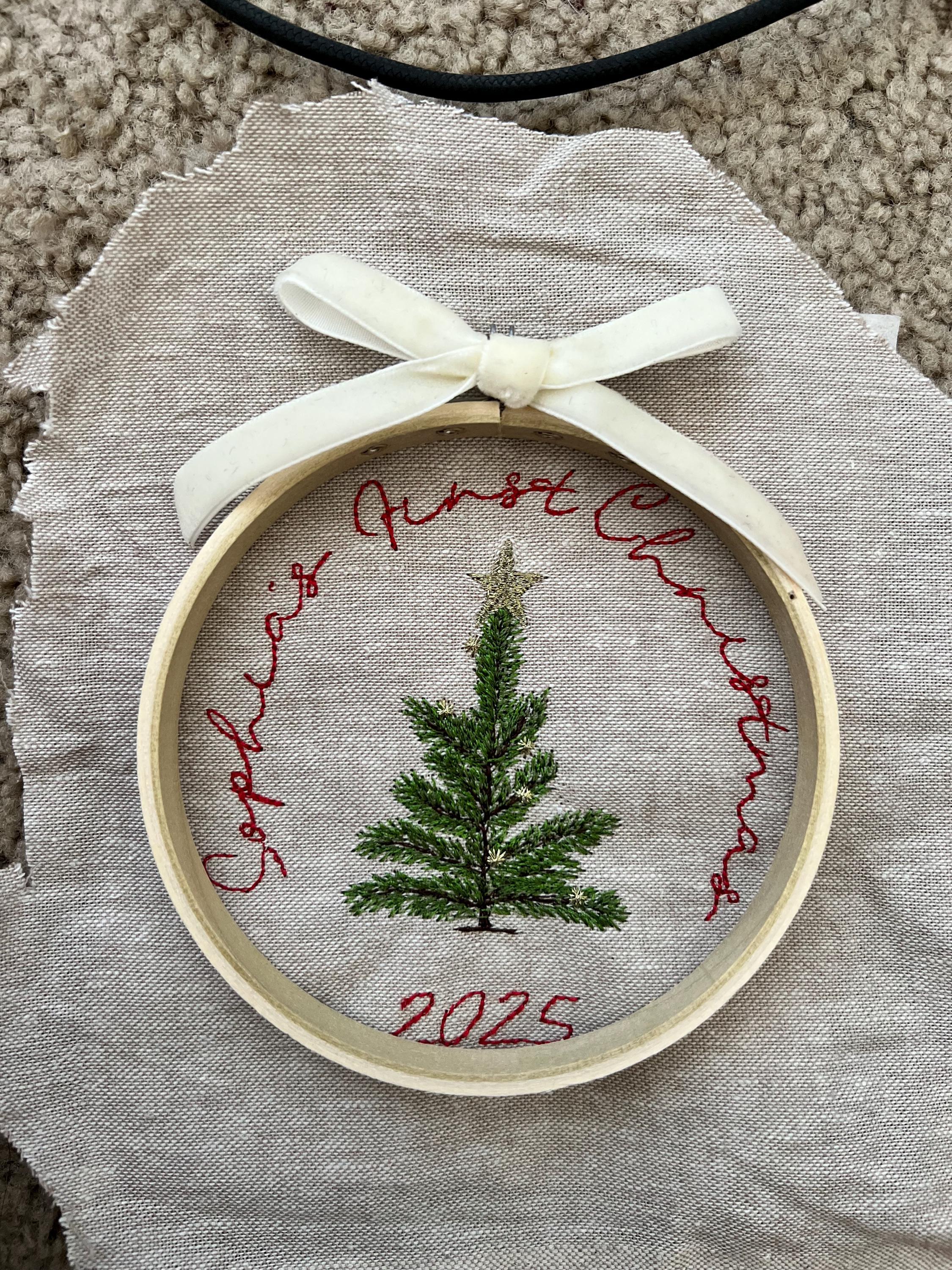 Super Small Christmas Tree Embroidery Design. Instant Download. Machine ...