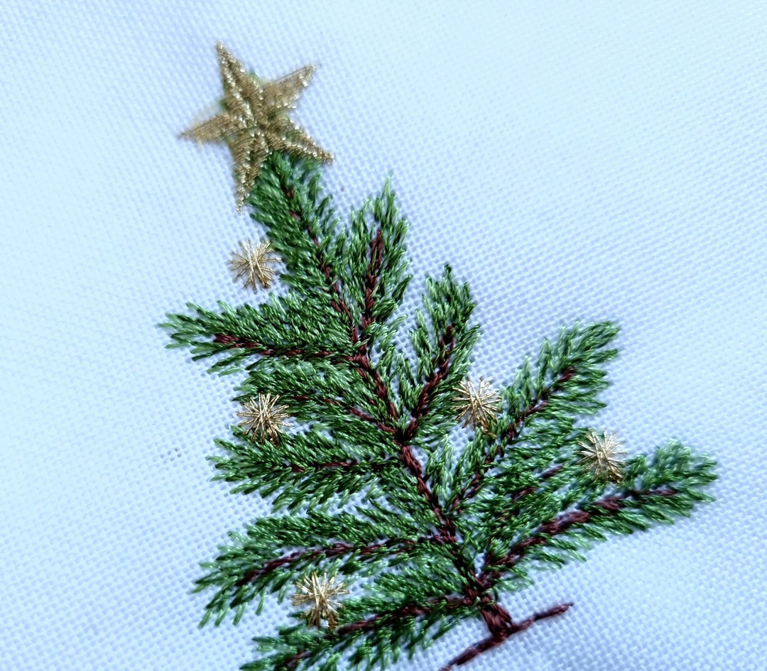 Super Small Christmas Tree Embroidery Design. Instant Download. Machine ...