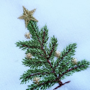Super Small Christmas Tree Embroidery Design. Instant Download. Machine ...