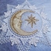 Two Designs FSL Christmas Decoration Celestial Moon With a Star ...