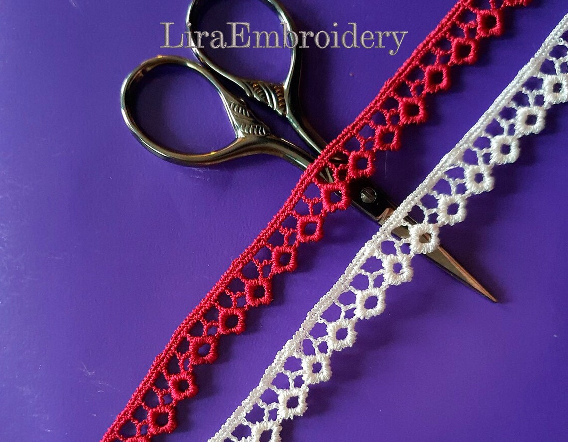 FSL Border. Freestanding Lace. Machine Embroidery Designs. | Etsy