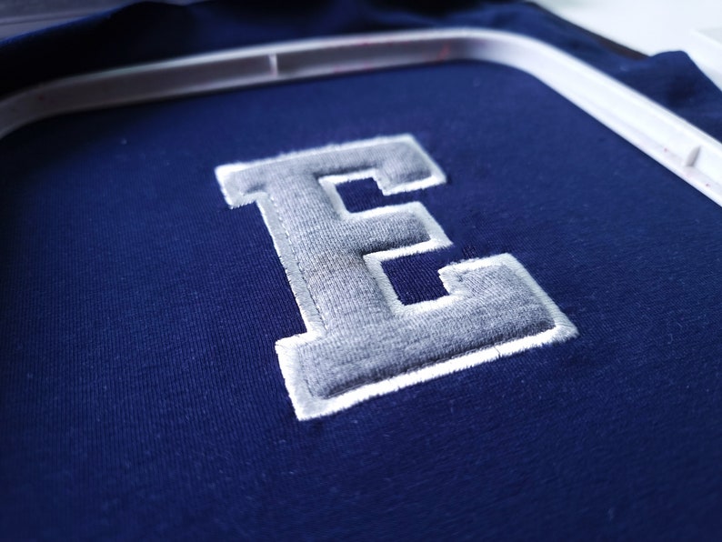 3D Puff Applique Embroidery Font, 6 Sizes, Instant Download, BX Font ...