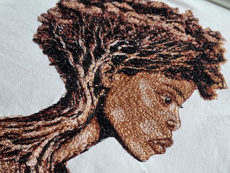 African Woman Machine Embroidery Design. African Tree. Instant - Etsy