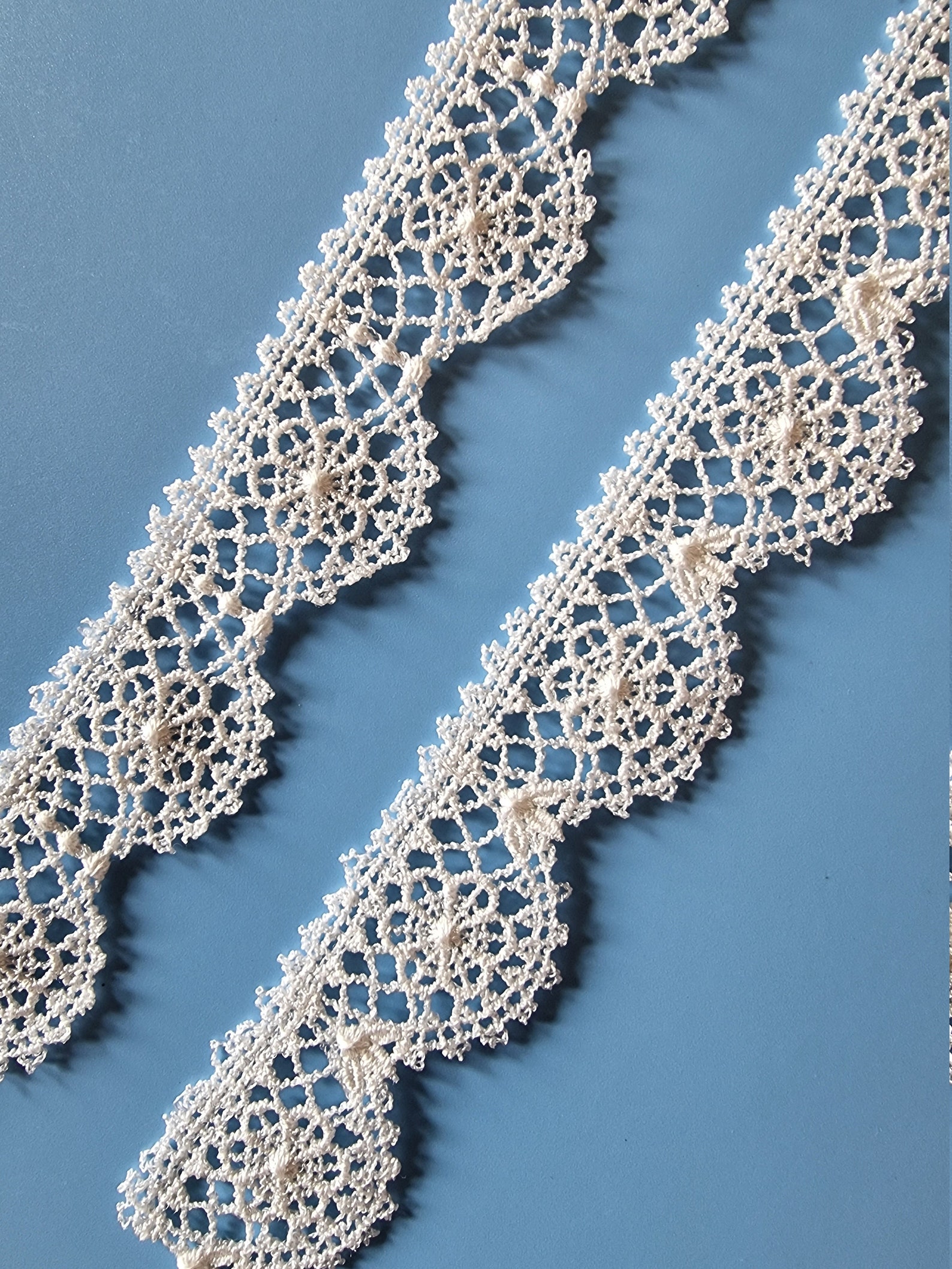 Set of Two FSL Borders. Battenberg Lace Trim. Taj Lace - Etsy